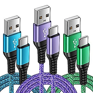 Type C Charger Fast Charging USB C Cord Android Phone Charger C Type Charging Cable for Moto G Stylus/G Power/G Fast/G Pure/Edge 5G UW/One 5G UW/G9 G8 G7 Plus Power Play/G6/G6 Plus/Z4/Z3 Z2 Play