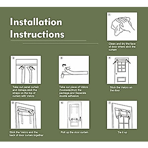 PI Blackout French Door Curtain,Privacy Thermal Insulated Window Curtain with Velcro for Glass Door/Front Door/Sliding Door/Patio Door 1 Panel(W26XL68,Dark Grey)