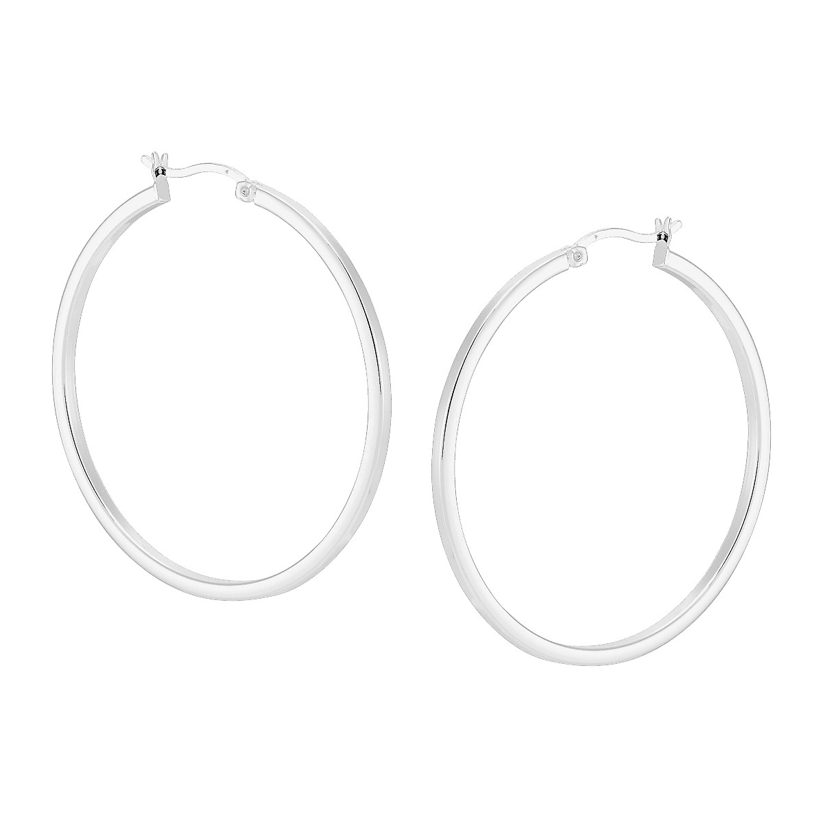 Silpada 'Winning Streak Tube Hoop Earrings' in Sterling Silver