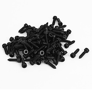 2.6mm x 10mm Threaded Hexagon Head Self Tapping Screws 100 Pcs