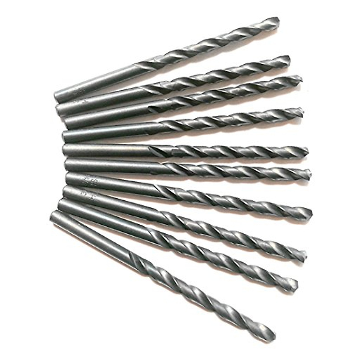 OXTUL 10pcs 11/64 inch M2 Drill Bits, Black Oxide, High Speed Steel Twist Drill Bits, Jobber Length, Round Shank. Ideal for DIY, home, general building and engineering using