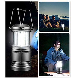 LED Camping Lantern ,Battery Powered Hanging Lanterns for Camping Hiking,Hurricane ,Power Outages,2-Pack