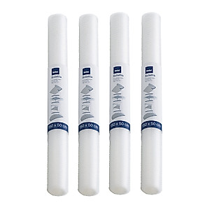 Kela Drawer Liners for Drawers, Shelves, or Cabinets, Transparent Plastic, Cut to Size, 59 in. x 19.7 in, Set of 4, Reduces Slips, Protects Againsts Scratches