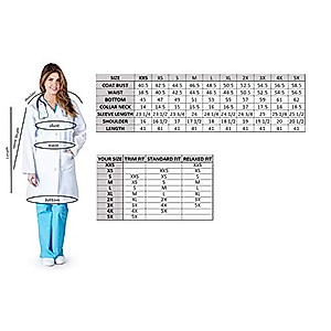 Natural Uniforms Womens 41 Inch Lab Coat (Small, White)