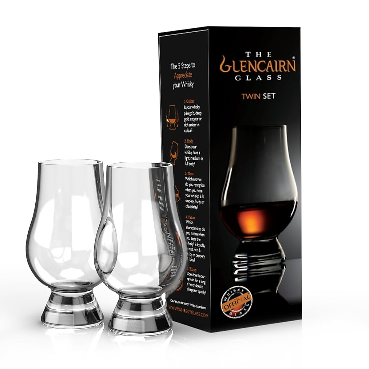 Glencairn Whisky Glass, Set of 2 in Twin Gift Carton