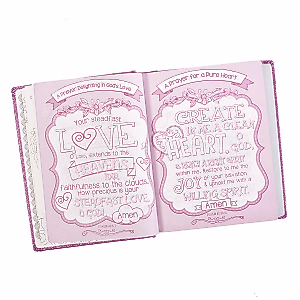 ESV Holy Bible, My Creative Bible For Girls, Hardcover w/Ribbon Marker, Illustrated Coloring, Journaling and Devotional Bible, English Standard Version, Purple Glitter
