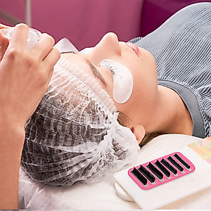 4 Pieces Silicone Lash Pad Rectangle Silicone Eyelash Extension Pad Loose False Lashes Holder Lash Grafting Gasket Pallet Reusable Silicone Pad Eyelash for Women and Lash Extension Supplies Tools