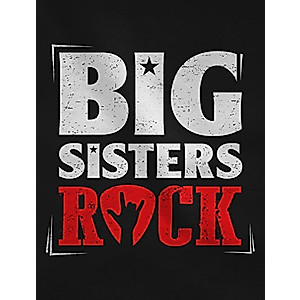 Tstars Rock N Roll Sibling Matching Outfits Siblings Big Sister Little Brother Shirts Outfits - Sis Rock/Bro Roll Baby NB/Kids 3T