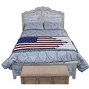 Pure Country Weavers US Air Force - Fighter Jets American Flag Blanket - Gift Military Tapestry Throw for Back of Couch or Sofa - Woven from Cotton - Made in The USA (61x36)