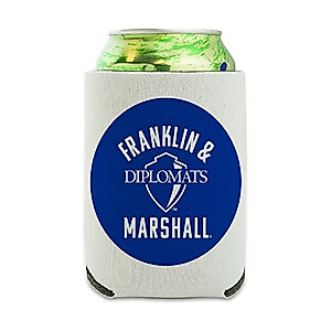 Franklin & Marshall College Diplomats Logo Can Cooler - Drink Sleeve Hugger Collapsible Insulator - Beverage Insulated Holder