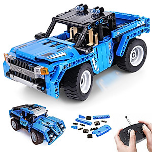 VERTOY Remote Control building Kits, STEM Toys for boys/Girls 6-12 Year Old, Educational Construction Set for Pickup Truck or Racing Car Model, best birthday Gifts for Kids Age 6 7 8 9 10-12
