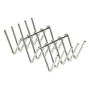 G.E.T. 4-81823 Stainless Steel Taco Holder / Stand, Holds 3 Tacos