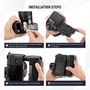 NEEWER MB-N11 Replacement Vertical Battery Grip, Compatible with Nikon Z6 II & Z7 II Camera and EN-EL15c Battery for Vertical Shooting with Shutter Release, Main Dial,AF ON Button & 1/4" Tripod Socket
