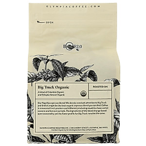 OLYMPIA COFFEE Organic Big Truck Whole Bean Coffee, 12 OZ