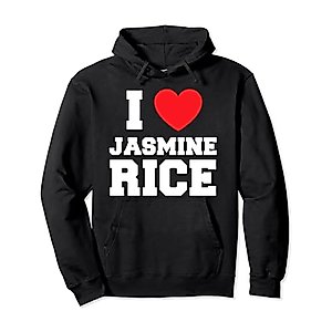 I Love Jasmine Rice Pullover Hoodie