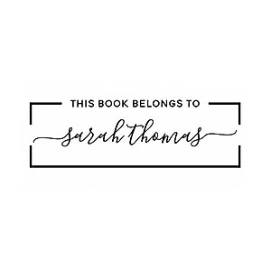 Custom Library Stamp, from The Library of Stamp, This Book Belongs to, Book Stamp