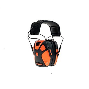 Caldwell E-MAX Pro Electronic Hearing Protection 23-24 NRR - Adjustable Lo Pro Earmuffs for Shooting, Hunting and Range, Hot Coral