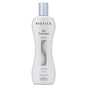 BioSilk Silk Therapy Shampoo, Gentle Hair Cleanser Delivers Healthy & Shiny Hair, Great For All Hair Types, Sulfate, Paraben, & Cruelty-Free, 12 Oz