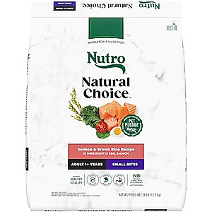 Nutro Natural Choice Small Bites Adult Dry Dog Food, Salmon & Brown Rice Recipe, 28 lb. Bag