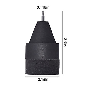 Eyourlife 10 Pack Black Foam Archery Arrowhead, Soft Sponge Arrow Heads, Game Practice Broadheads Tips for Archery Combat Game CS Shooting