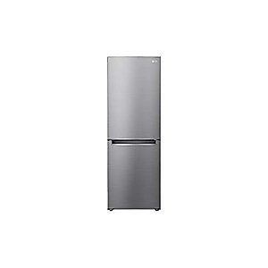 LG LRBNC1104S 24" Bottom Freezer Refrigerator with 10.8 Cu. Ft. Capacity, Door Cooling+, Smart Inverter Compressor, Tempered Glass Shelves, Digital Controls, PrintProof™ Finish, ENERGY STAR® Qualified