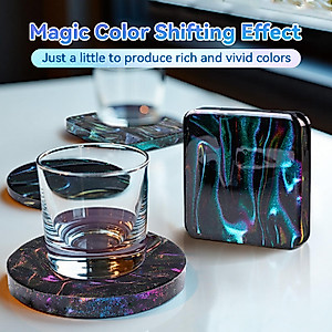 LET'S RESIN Chameleon Flakes, Resin Supplies -Intense Colorshift Pigment Powder for Resin Molds/Tumblers, Chrome Powder Pigment for Christmas Nail Art/Paint/Soap Making