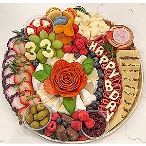 Charity Leaf Disposable Palm Leaf 13" Round Flat Trays (10 pieces) Bamboo Like Serving Platters, Disposable Boards, Eco-Friendly Dinnerware For Weddings, Catering, Events