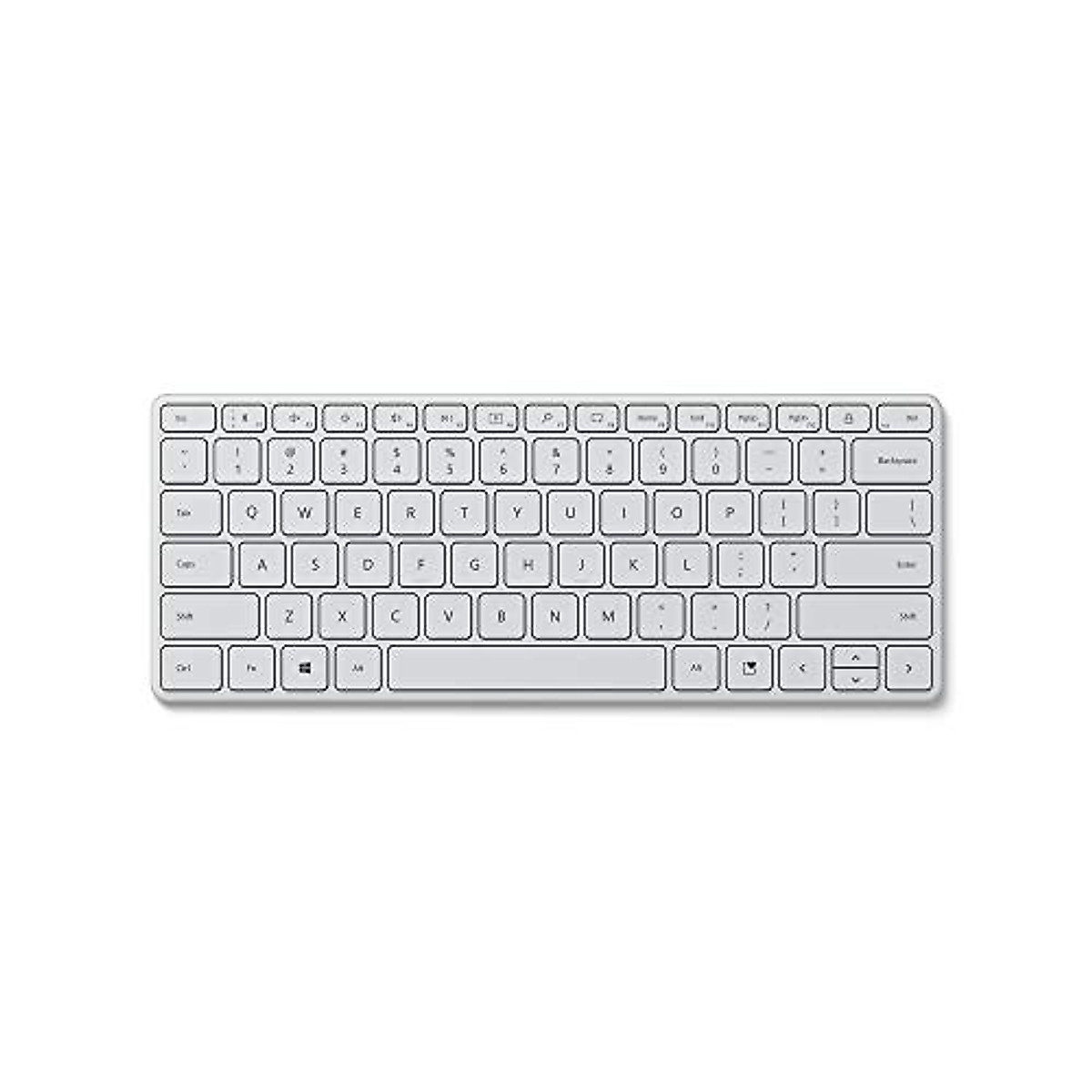 Microsoft Designer Compact Keyboard - Glacier. Standalone Wireless Bluetooth Keyboard. Compatible with Bluetooth Enabled PCs/Mac