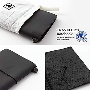 ミドリ(MIDORI) Traveler's Notebook, Passport Size, Black 15026006
