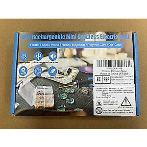 Uolor 3-Speed Cordless Mini Drill Pen, Rechargeable DIY Electric Hand Drill with 10 Small Drill Bits, Micro Drill Set for Jewelry Making Wood Stone Plastic Resin Keychains