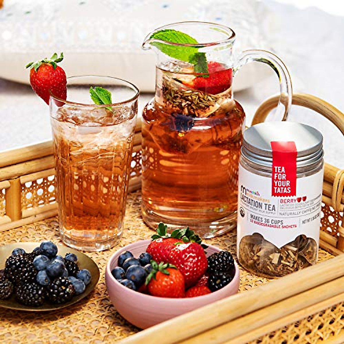 Munchkin® Milkmakers® Lactation Tea, Berry, 12 Count