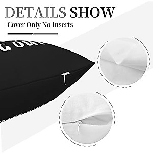 DEBLETEOMH Camper RV Must Haves Pillow Covers Camper Decor Rv Dinette Cushion Covers Camper Gifts Camper Decorations for Inside Glamping Accessories I Hate Pulling Out Pillow Covers 18x18 Inch