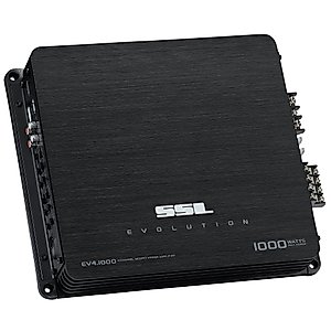 Sound Storm Laboratories EV4.1000 4 Channel Car Audio Amplifier - 1000 High Output, High/Low Level Inputs, Hook Up to Subwoofer for Bass