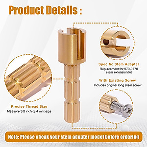 970-0770 Stem Adapter Compatible with Pfister Shower valve Trim Handle Stem Extension Tub and Faucet Accessories Extender Trim Repair Kit
