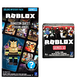 Roblox Action Collection - Destined to Fail: Tax Collector Deluxe Mystery Figure Pack + Mystery Figure Bundle [Includes 2 Exclusive Virtual Items]