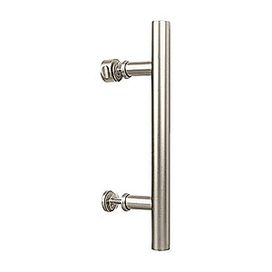 National Hardware N700-101 Interior Sliding Barn Door Hardware Madison Pull, 12-Inches, Easy to Install, Satin Nickel