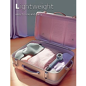 Ltian Hair Dryer Blow Dryer with 120000 RPM High-Speed Brushless Motor, 400 Million Negative Ions Thermo-Control Hairdryer with Magnetic Nozzle for Home Travel, Silver Blue