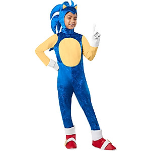 Rubies Child's Sonic Deluxe Costume for Themed Parties and Halloween, As Shown, Medium