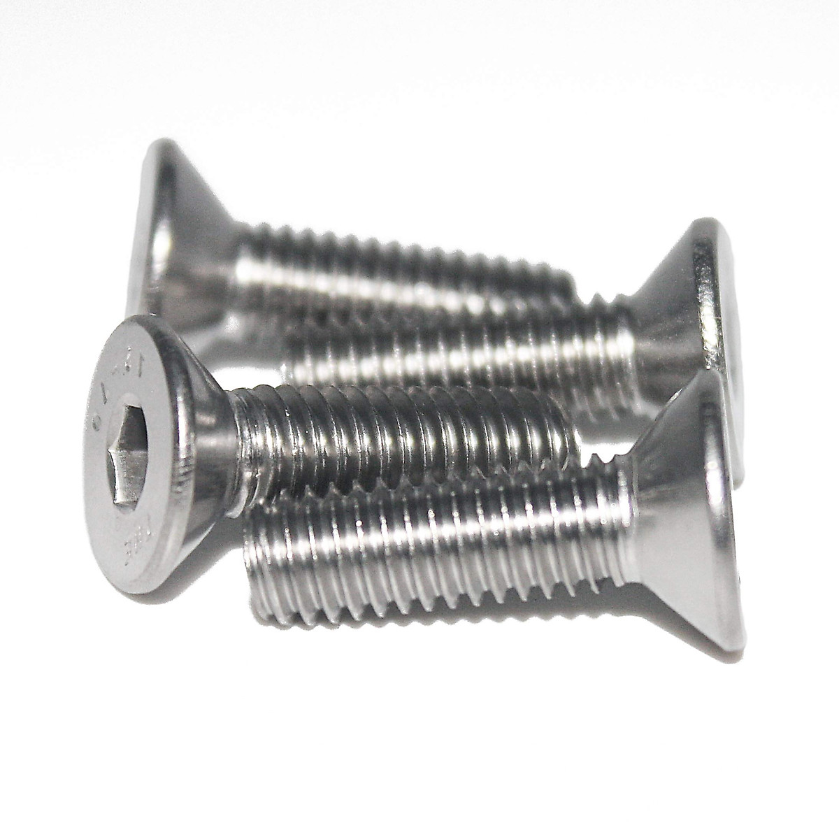 Fullerkreg 18-8 Stainless Steel Hex Drive Flat Head Screw M6 x 1 mm Thread, 16 mm Long,Packs of 25