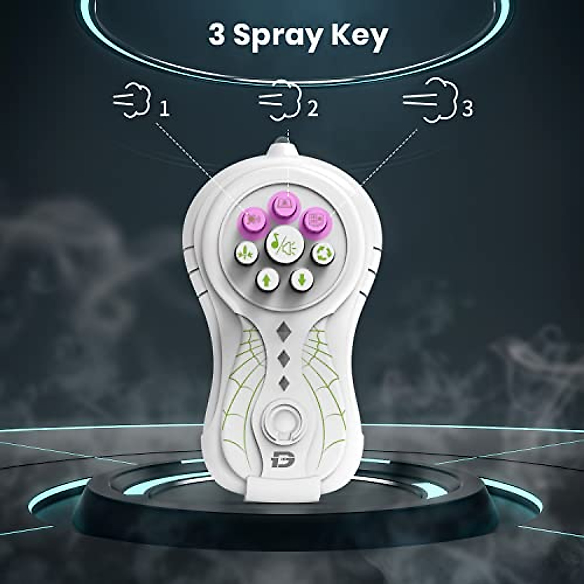 DEERC Remote Control Spider, Realistic Robot Spider with Spray and Lights, RC Big Boy Toys, Gifts for Kids, Easter Birthday Party Joke Pranks, Bot Black Widow Spider Real with Music Effect