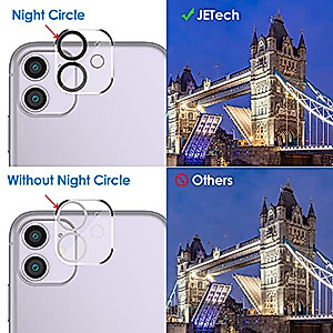 JETech Privacy Screen Protector for iPhone 11 6.1-Inch with Camera Lens Protector, Anti Spy Tempered Glass Film, 2-Pack Each