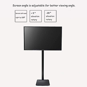 TV Brackets for Wall Mount Tall TV Stand for 65 Inch TV Corner Unit,Black Adjustable Heavy Duty Swivel Universal Floor Stands for for Plasma/LCD/LED OLED TVs