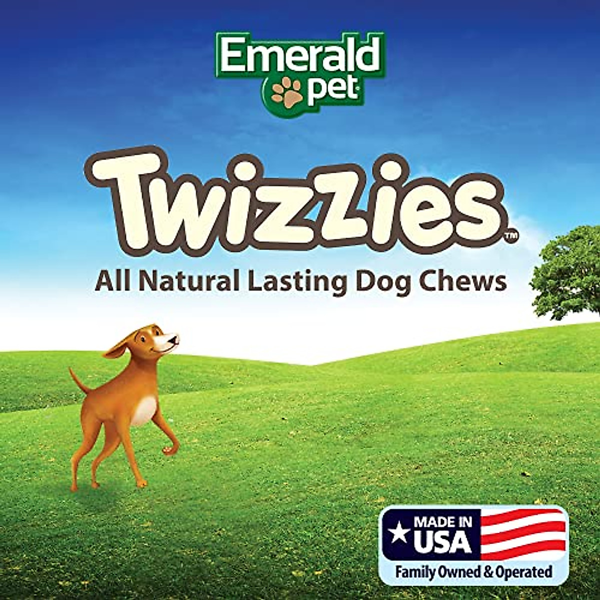 Emerald Pet Twizzies Rawhide Free 100% Digestible Natural Dog Lasting Chew Treats, Made in USA, Size 9 Piggy Pig Multipack