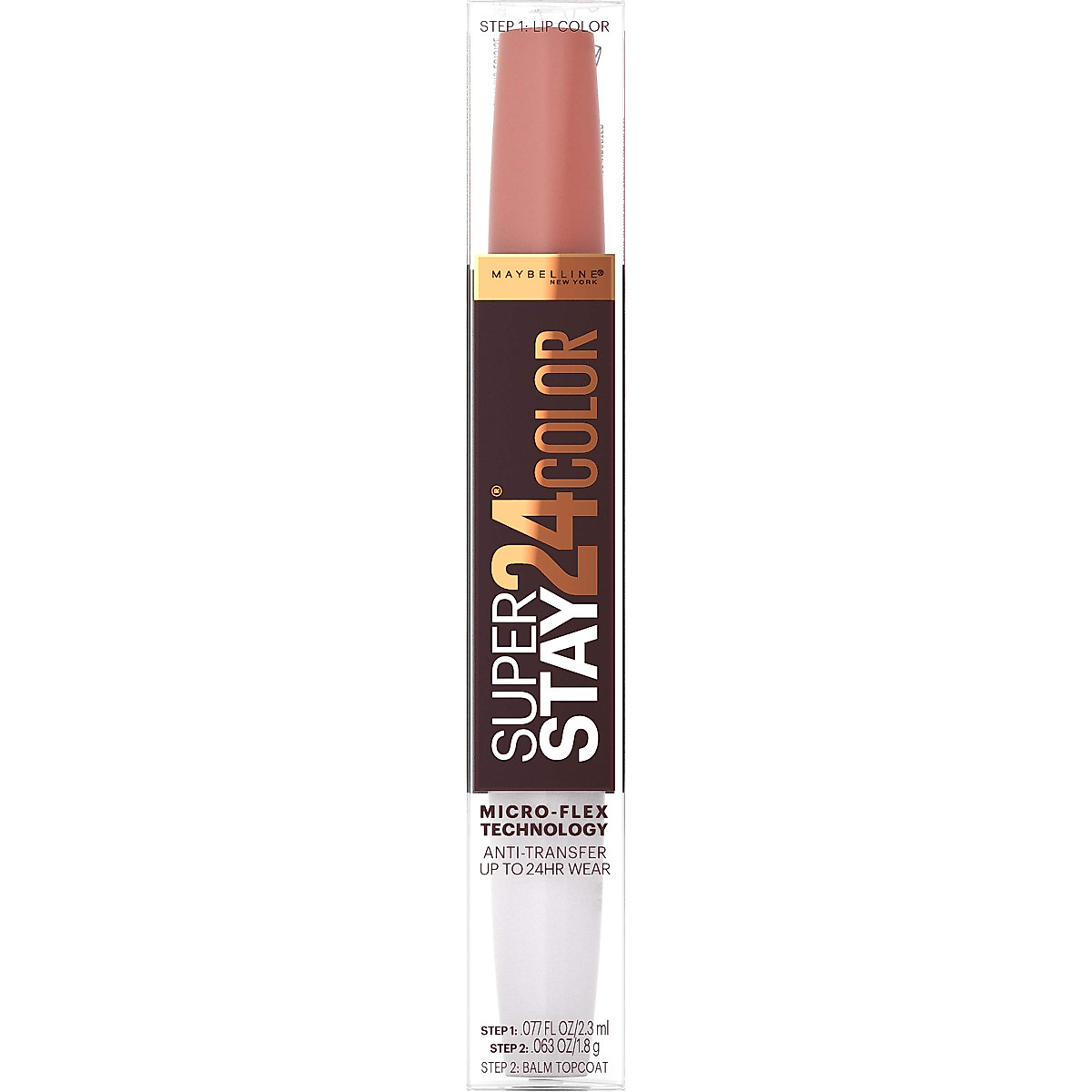 Maybelline SuperStay 24, 2-Step Liquid Lipstick, Coffee Edition, Caramel Crush