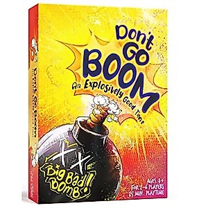 Don’t Go Boom Card Game - Family Card Games - Kids Gifts - Kid Stocking Stuffer Ideas - Card Games for Kids - Games for Family Game Night - Fun Childrens Games - (2 - 6 Players) Ages 7+