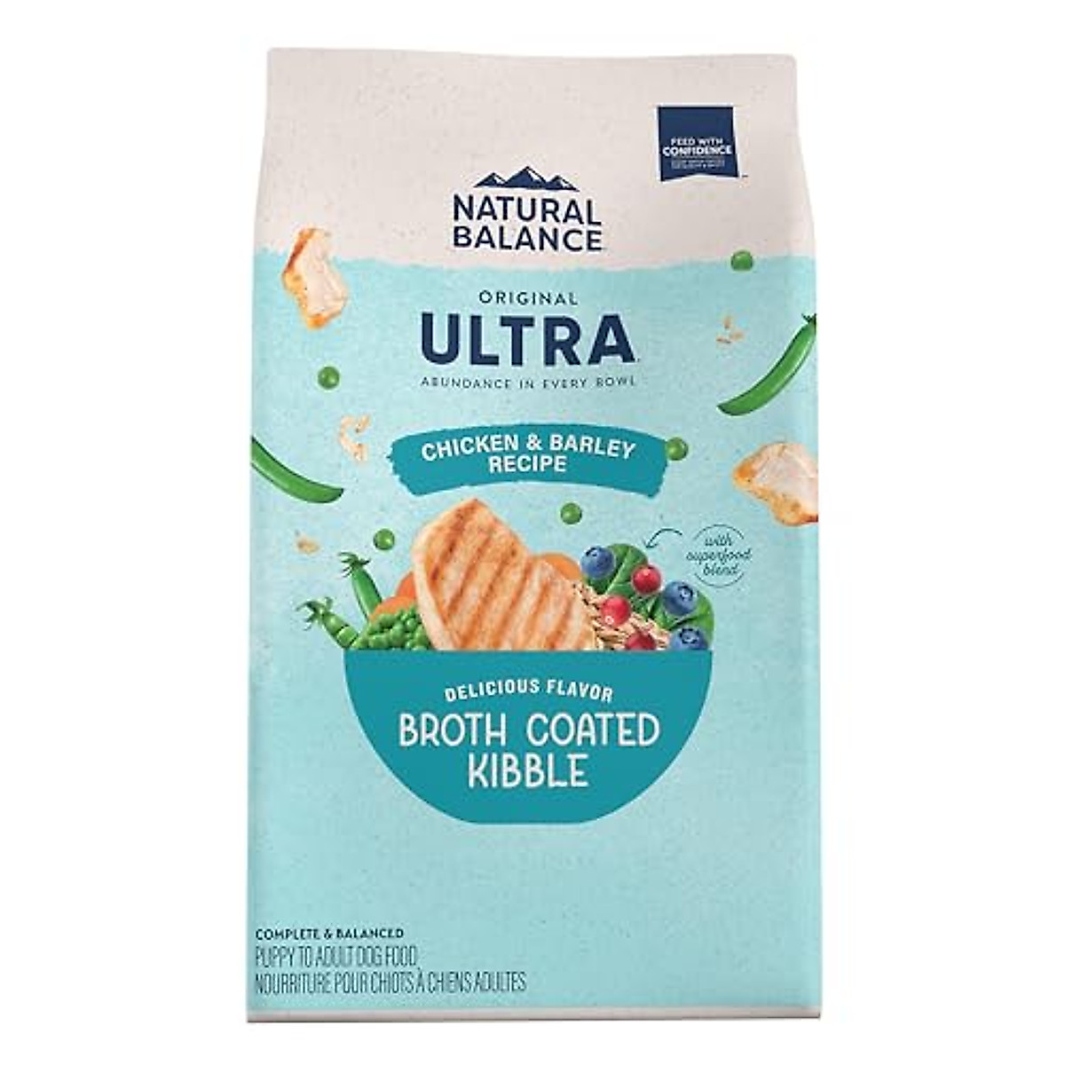 Natural Balance Original Ultra Adult Dry Dog Food with Superfood Blend and Healthy Grains, Chicken & Barley Recipe, 24 Pound (Pack of 1)