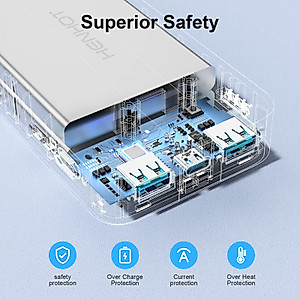 HenHot Portable Charger, PD 20W USB C Power Bank 20000mAh PD3.0 QC4.0 Fast Charging External Battery Pack Portable Phone Charger Compatible with iPhone 14/13/12/11 Pro Max/XS/X/Galaxy/S21/iPad Tablet