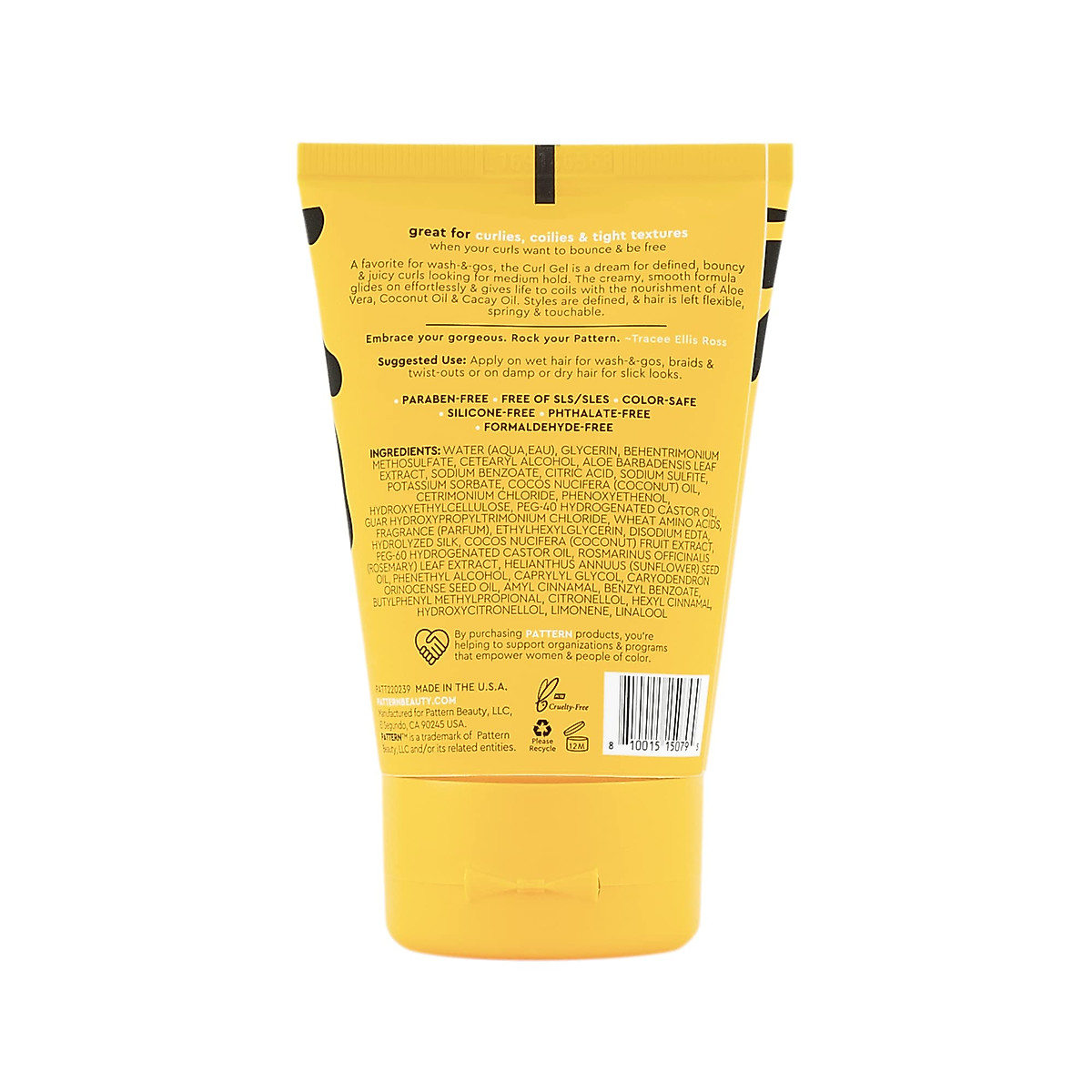 PATTERN Beauty by Tracee Ellis Ross Curl Gel, 3 Fl Oz, Travel Size, Best for Curlies, Coilies and Tight-Textured, 3a to 4c