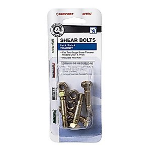 MTD OEM-710-0890 Snowblower Shear Bolt Kit