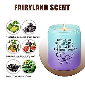 GSPY Scented Candles for Men, Women - Naughty Anniversary, Fiance Gifts for Her, Him, Couples Gifts - Funny Birthday, Mothers Day, Fathers Day, Love You Gifts for Husband, Wife, Boyfriend, Girlfriend